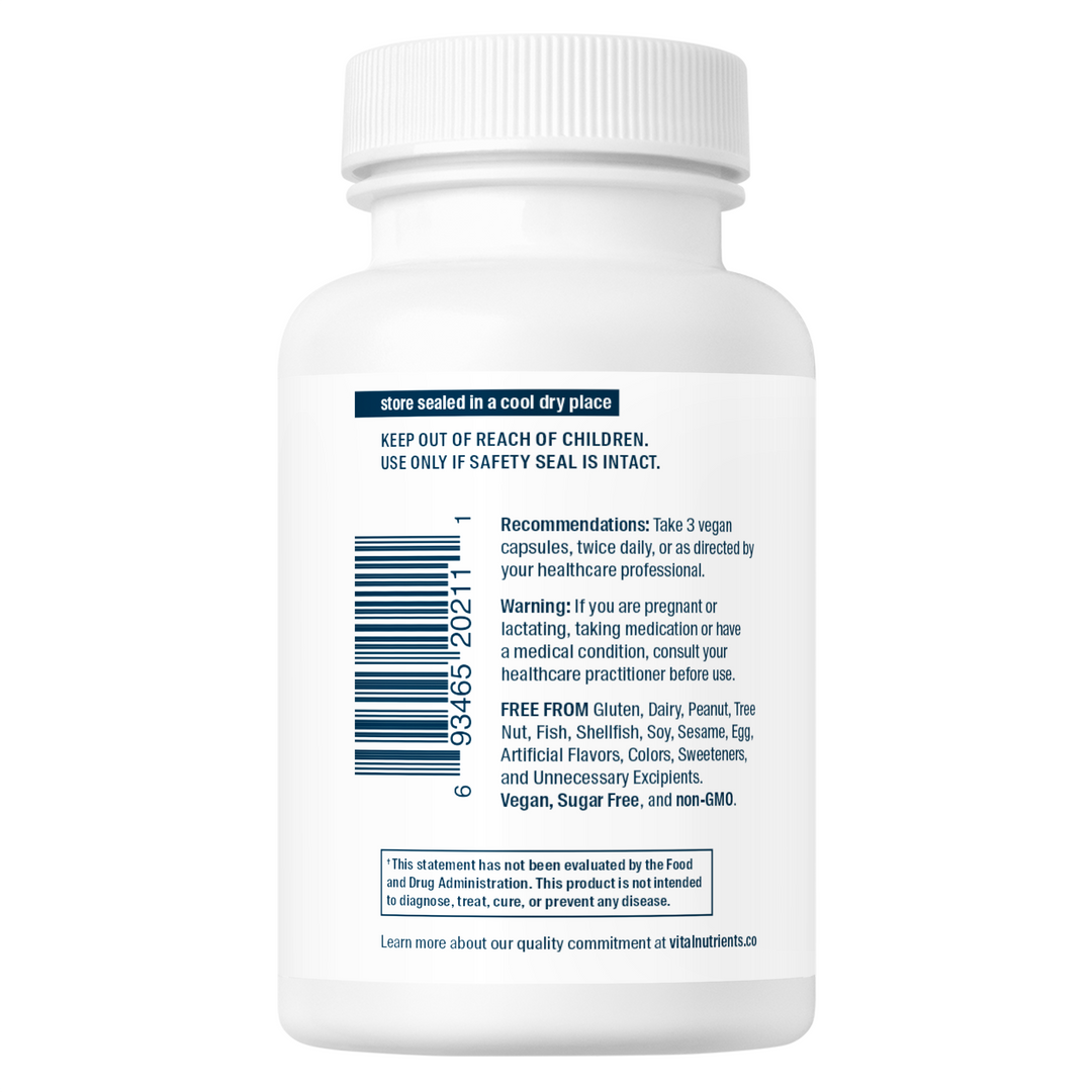Vital Nutrients BCQ | Boswellia/Curcumin w/Quercetin & Bromelain