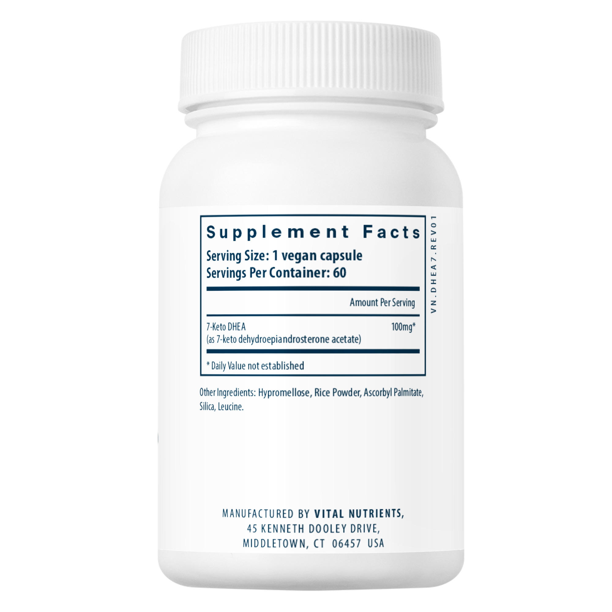 7-Keto DHEA 100mg | 60 Capsules | High Quality 7-Keto DHEA Supplement