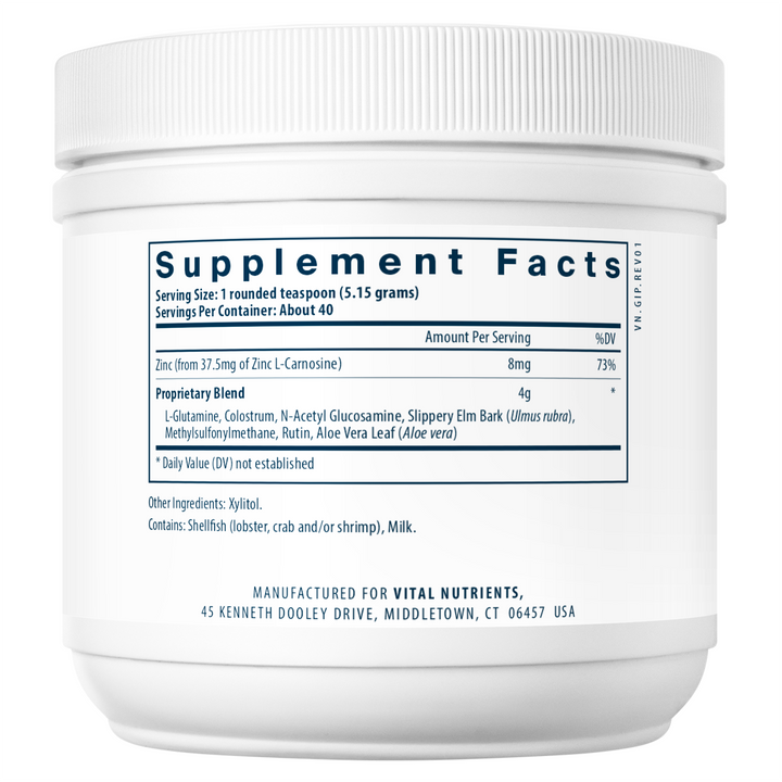 GI Repair Powder 206 Grams | Vital Nutrients GI Repair Powder