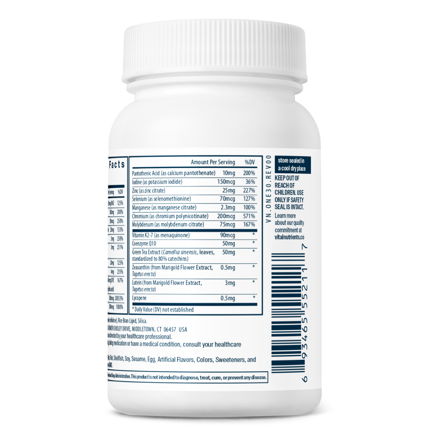 Vital Nutrients Once Daily Multivitamin | Vegan Multivitamin