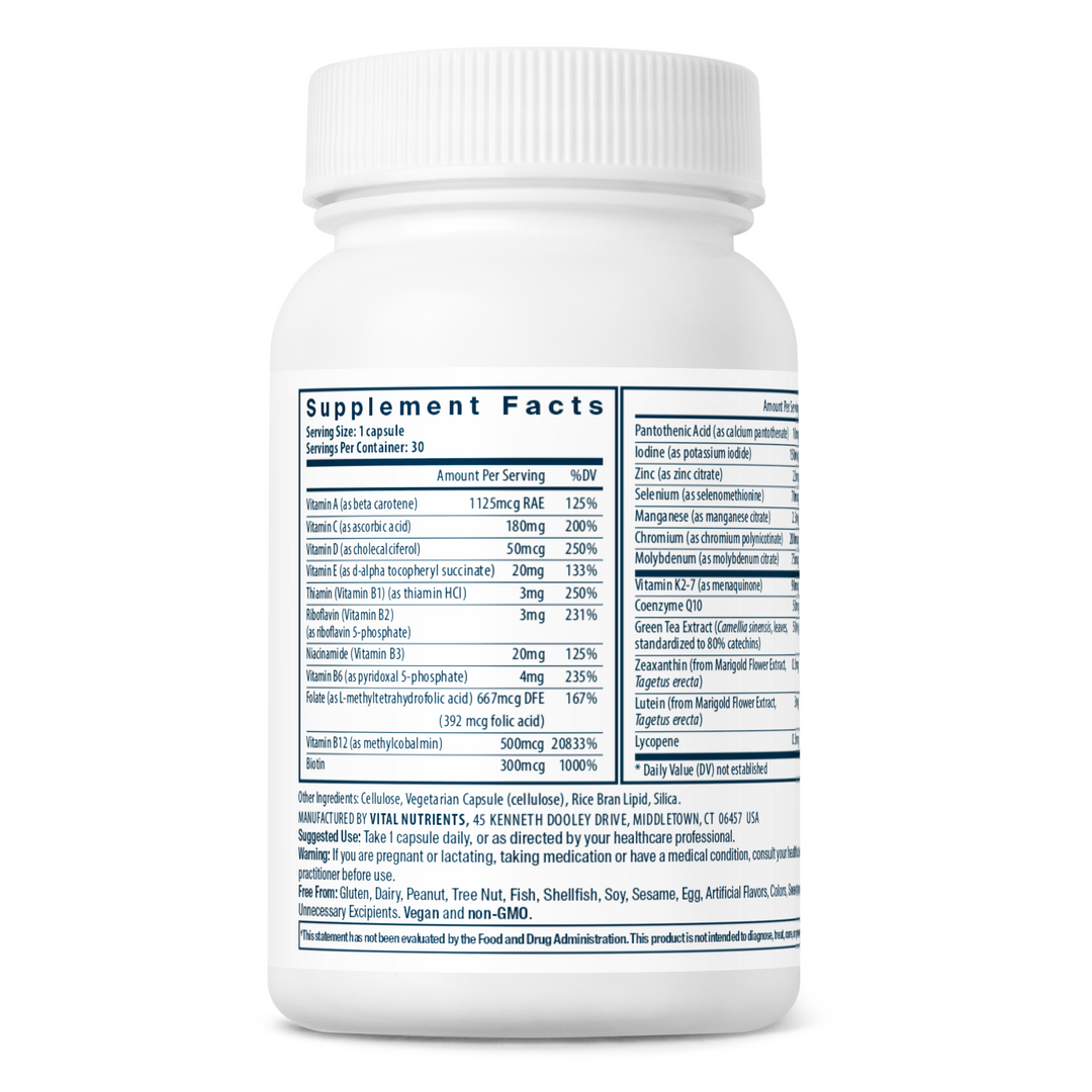 Vital Nutrients Once Daily Multivitamin | Vegan Multivitamin