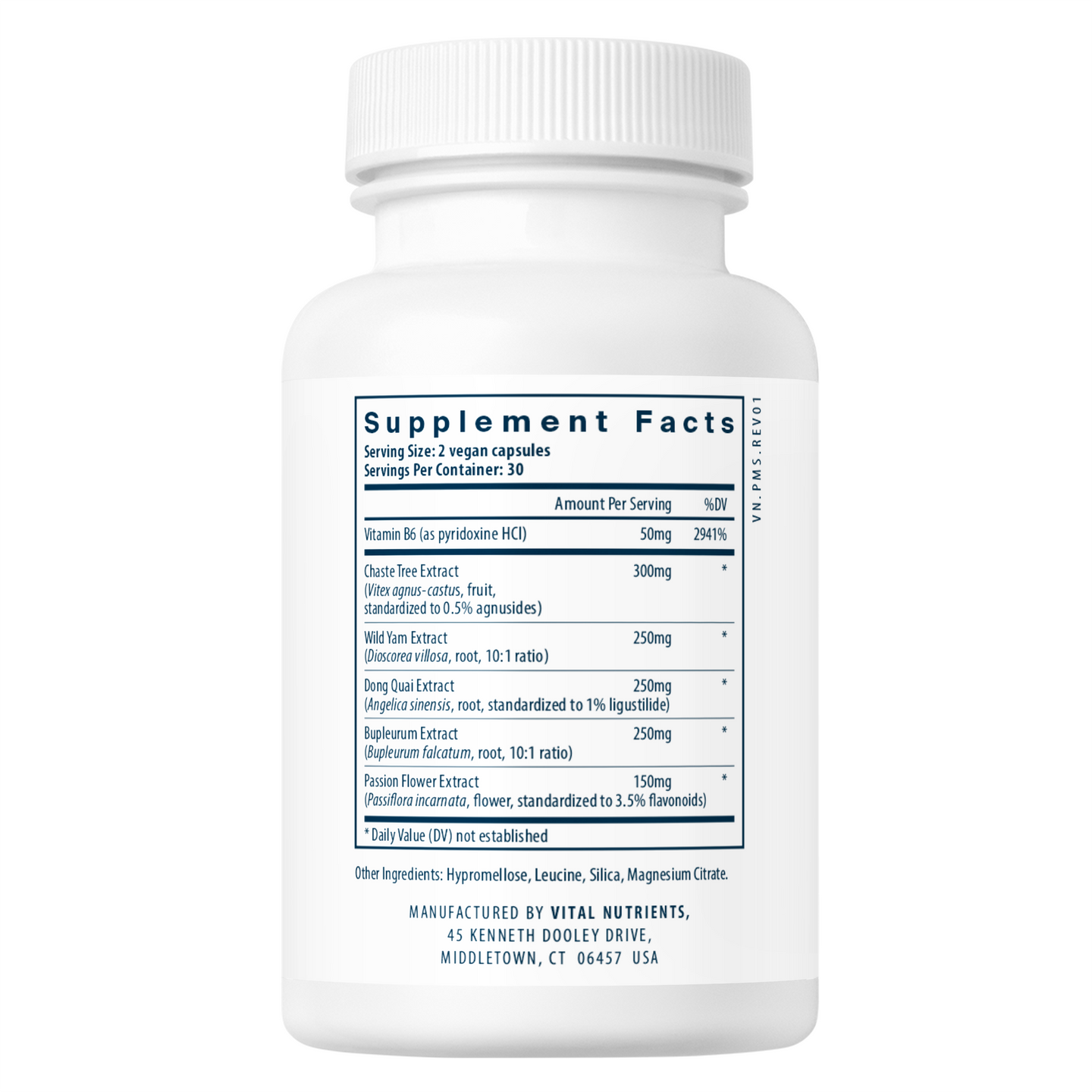 PMS Support Supplement | 60 Capsules | Quality PMS Support Vitamins